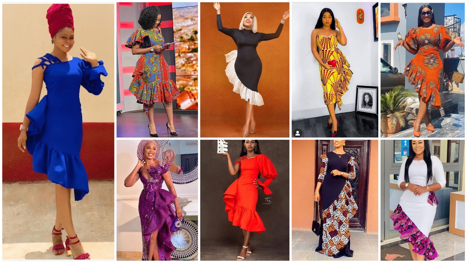 25 Trendy Side Flounce Styles Stylish Naija
